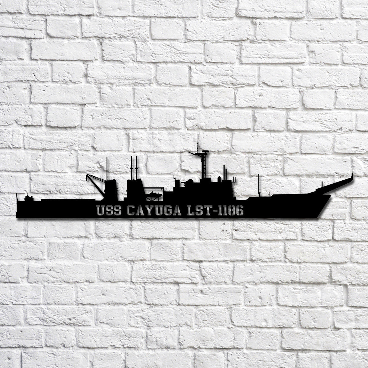 Uss Cayuga Lst1186 Navy Ship Metal Art, Custom Us Navy Ship Cut Metal ...